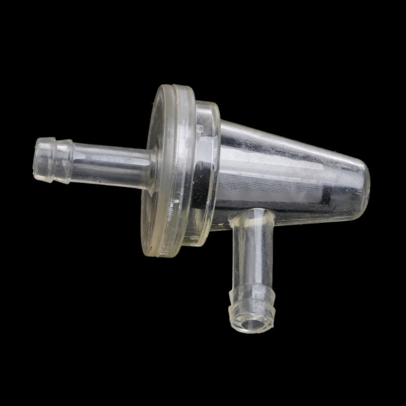 1x Universal Motorcycle Right Angle Inline Fuel Filter 1/4" 6mm Hose ...