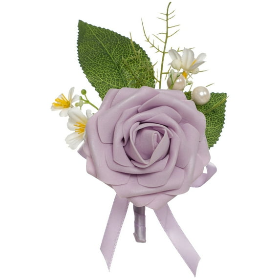 1x Wedding Boutonniere Flower,Rose Boutonniere for Men Wedding,Chest ...