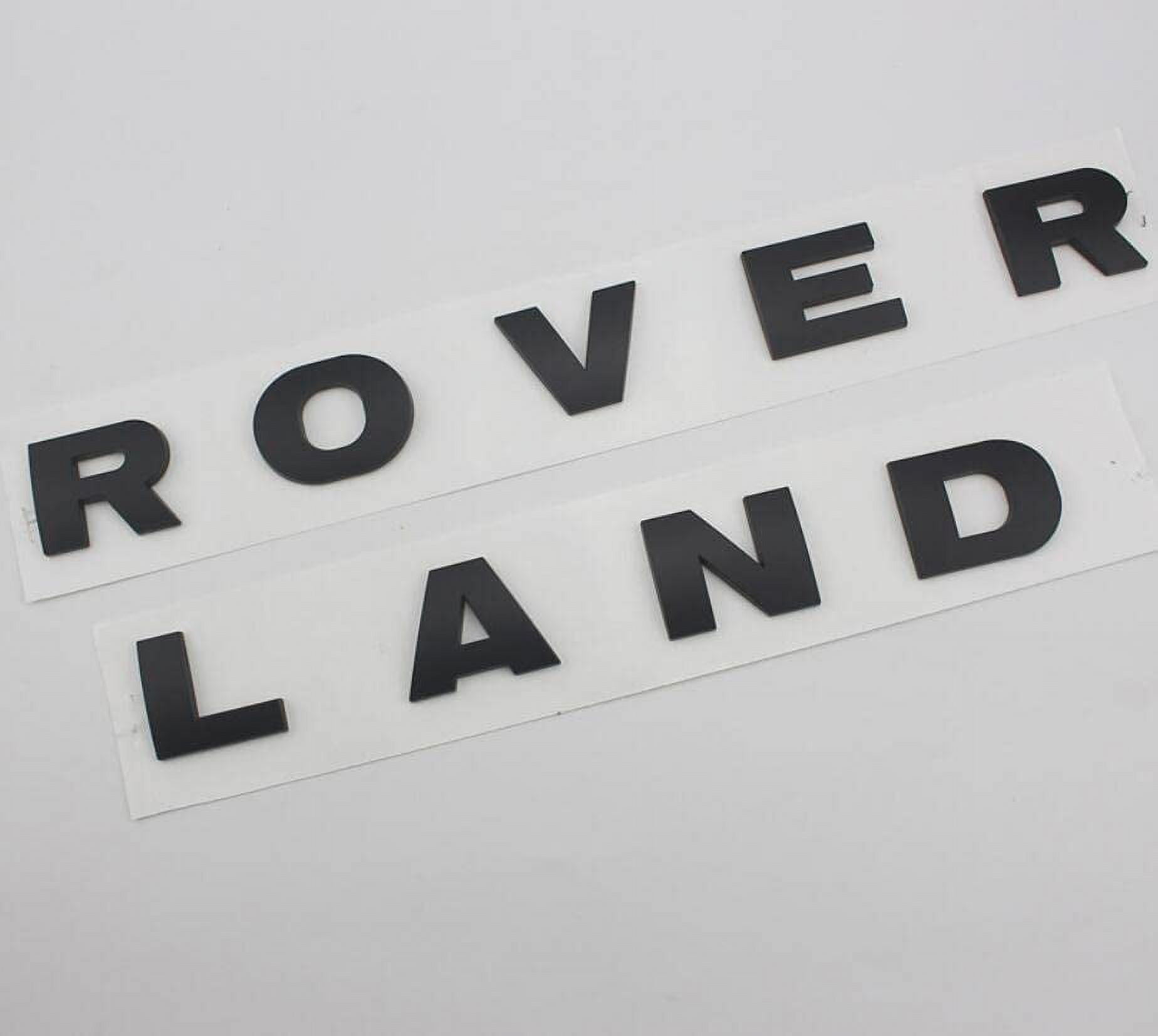 1x for Rover Land Matte Black 3D Letters Hood OR Trunk Tailgate Emblem ...