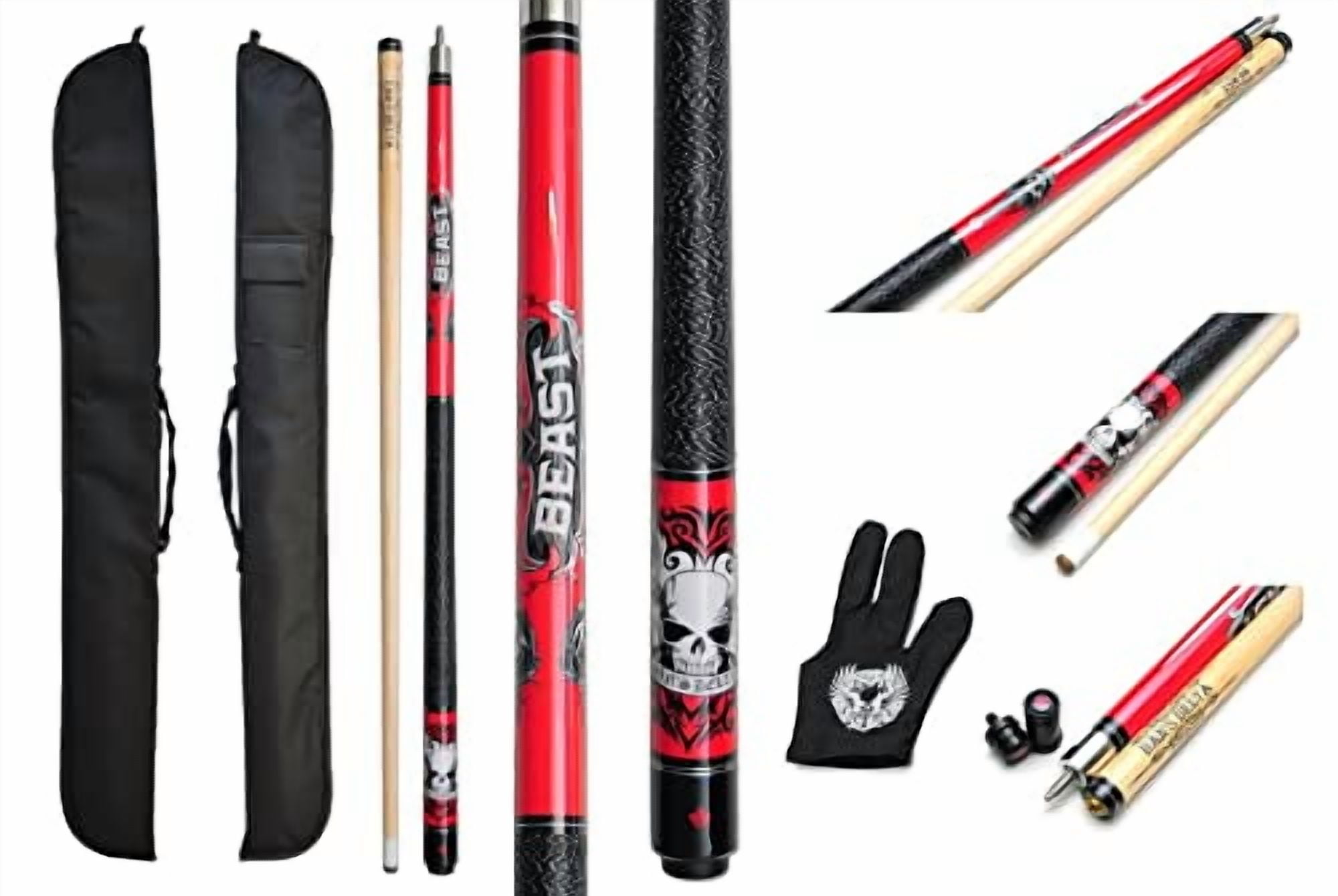 1x1 Hard Pool Cue Case Billiard Stick Carrying Pool Cue Case - 1B1S ...