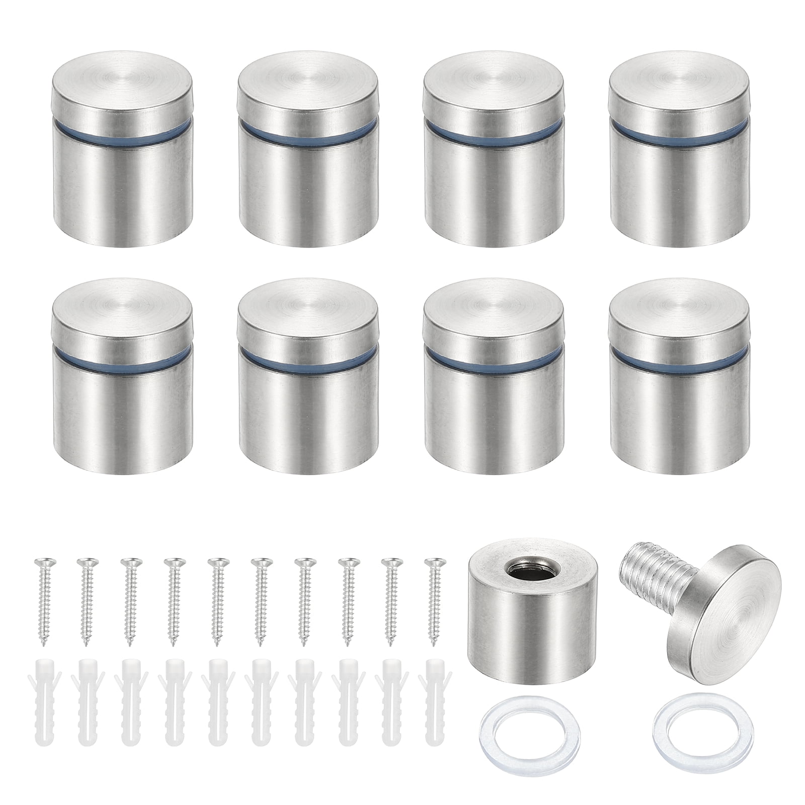1x1" Standoff Screws, 8 Pack Stainless Steel Stand Off Wall Mounts Wall ...