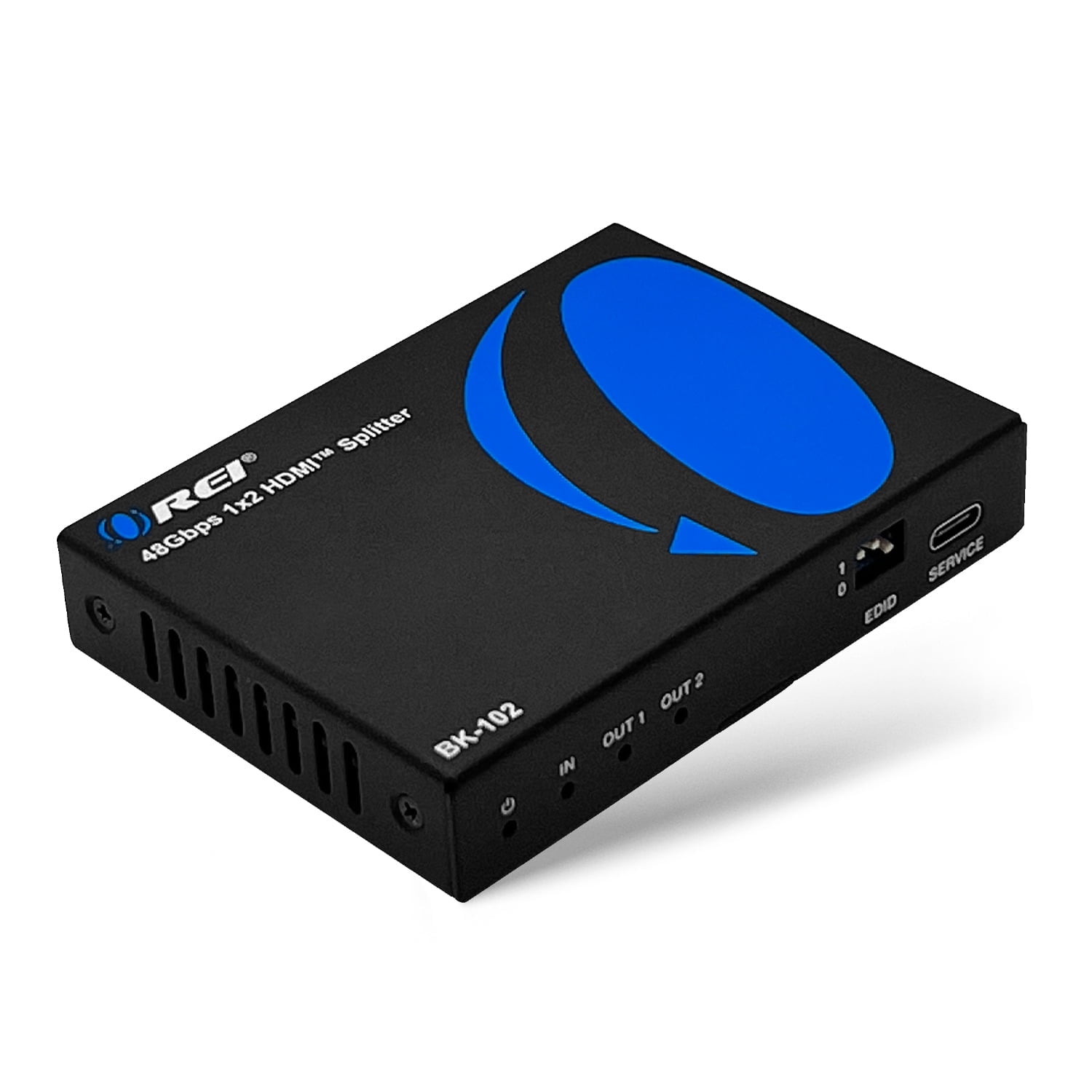 1x2 HDMI Splitter W/ Audio Out: 1-In 2-Out, UltraHD 8K, EDID (BK-102 ...