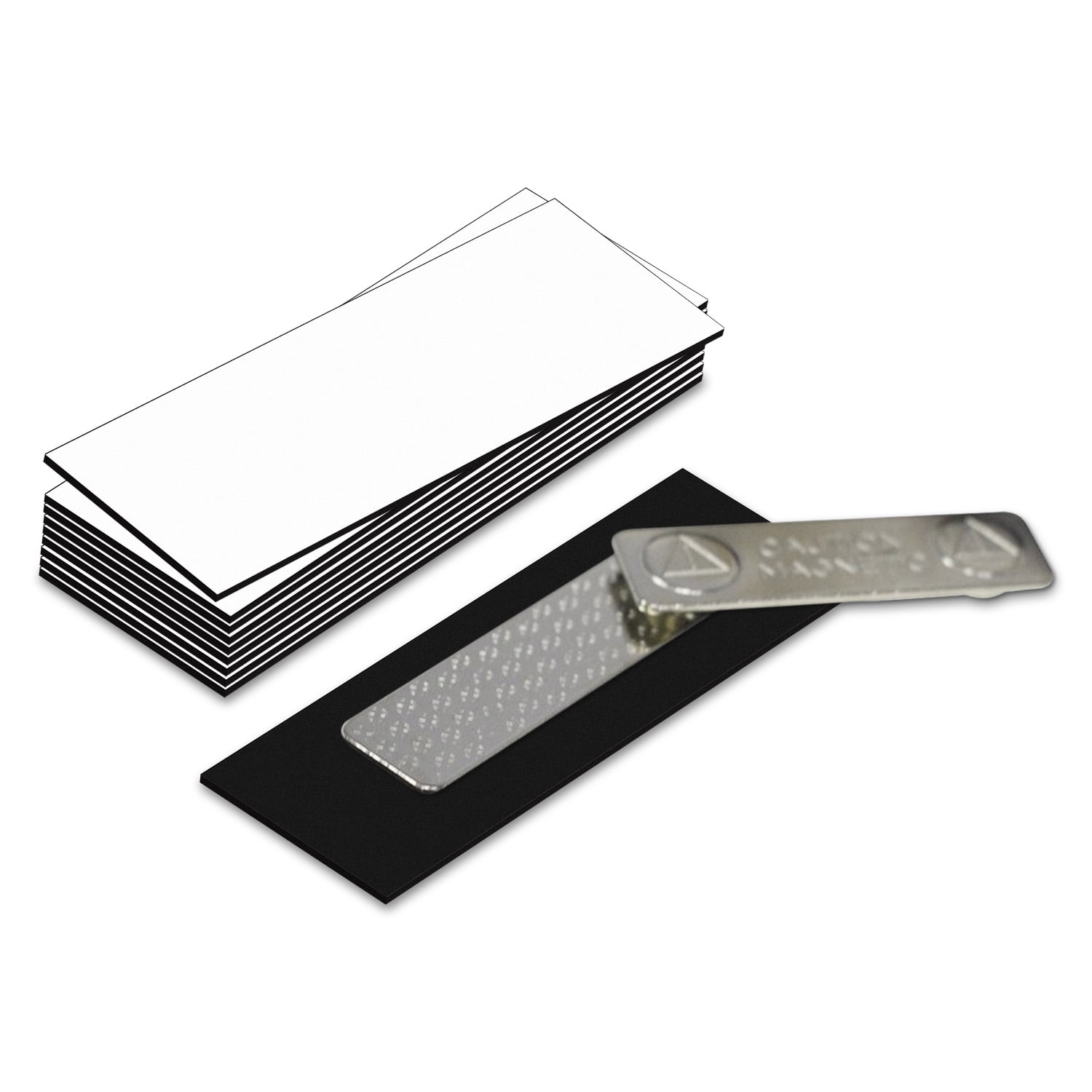 1" x 3" Name Tag Badge Blanks with Magnetic Backing, Square Corners ...