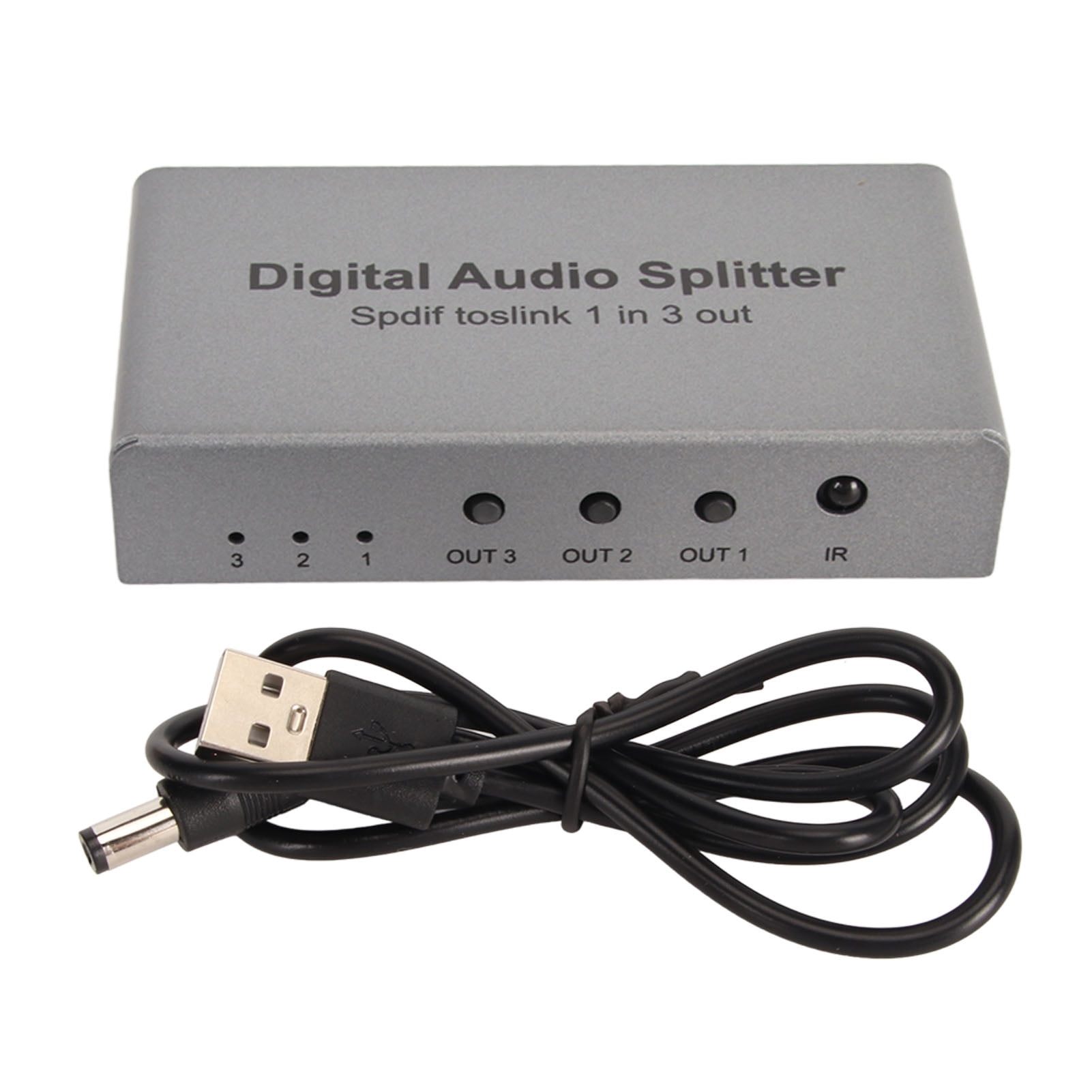 1x3 SPDIF Optical Splitter Supports LPCM2.0 DTS for Dolby AC3 Digital ...