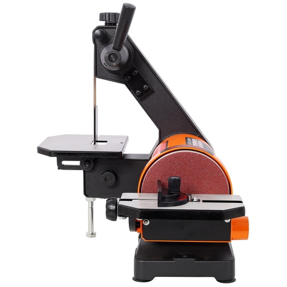 1x30 Inch Bench Belt Sander with 5 Inch Disc with Wrench Storage and ...