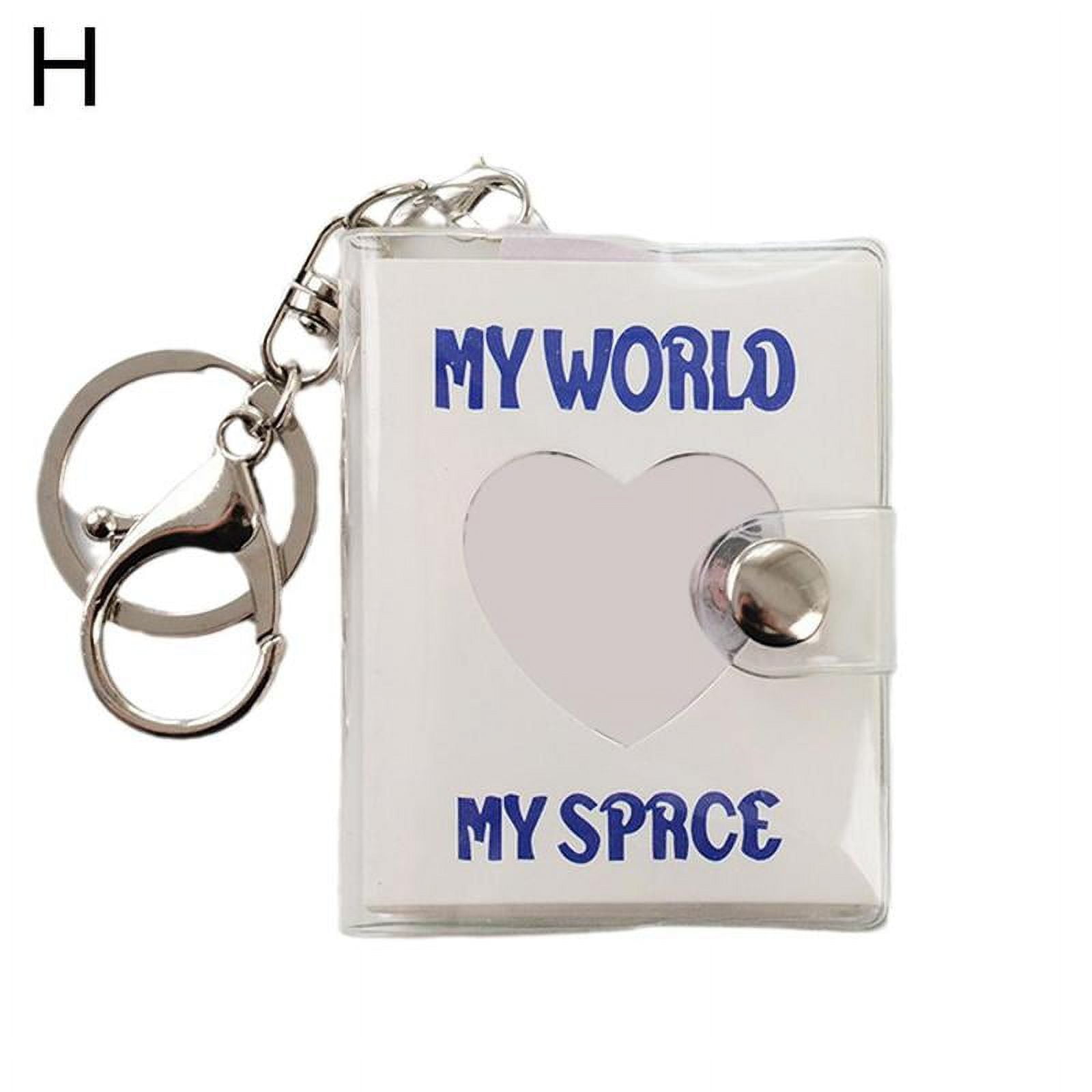 1xBag Photo Album Keychain Photo Holder Key Rings Photos Card Holder ...