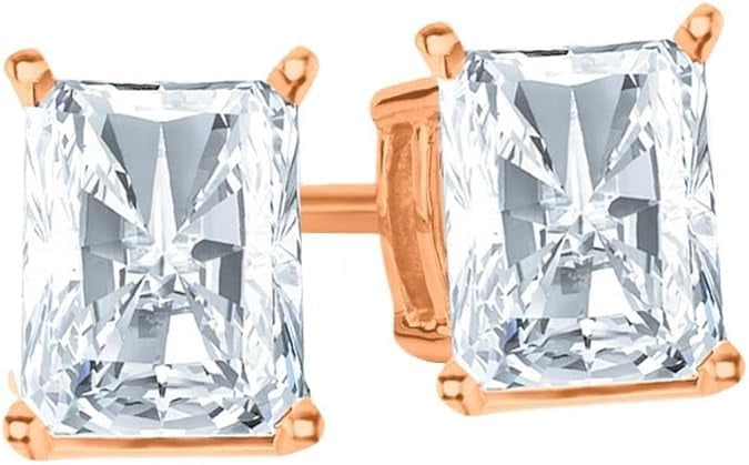 2.0 Carat 14K Rose Gold IGI Certified Radiant Cut LAB GROWN Diamond ...