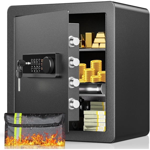 2.0 Cubic Fire Safe Box for Use with Fireproof Bag, Safe with Digital ...