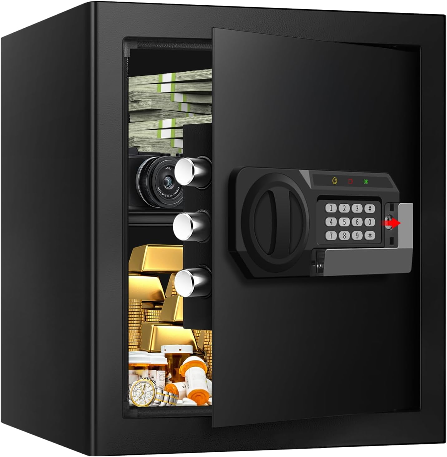2.0 Cuft Safes for Use Fire and Water Proof, Safe Box for with ...