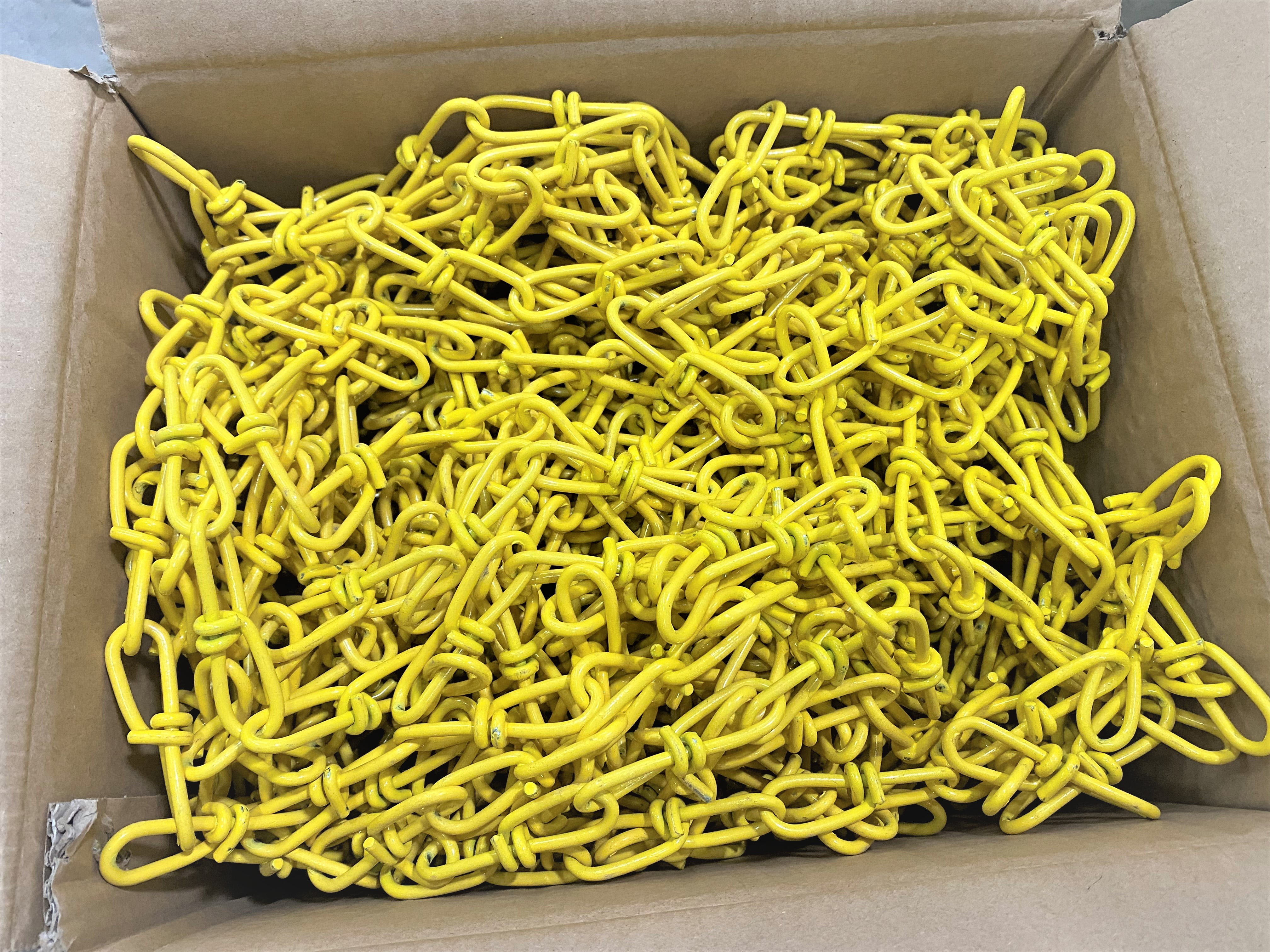 2/0 Double Loop Chain 200 FT, Powder Coated Steel Chain for Swing ...