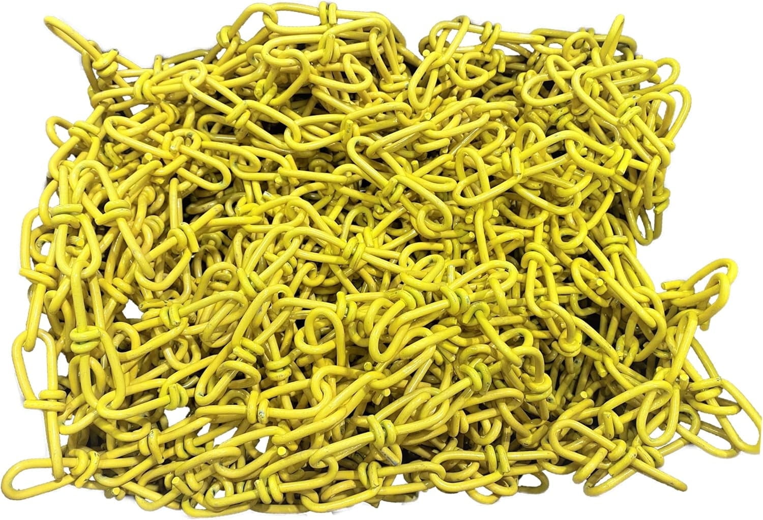 2/0 Double Loop Chain, 60ft, Steel Utility Chain, Yellow Coated Link ...