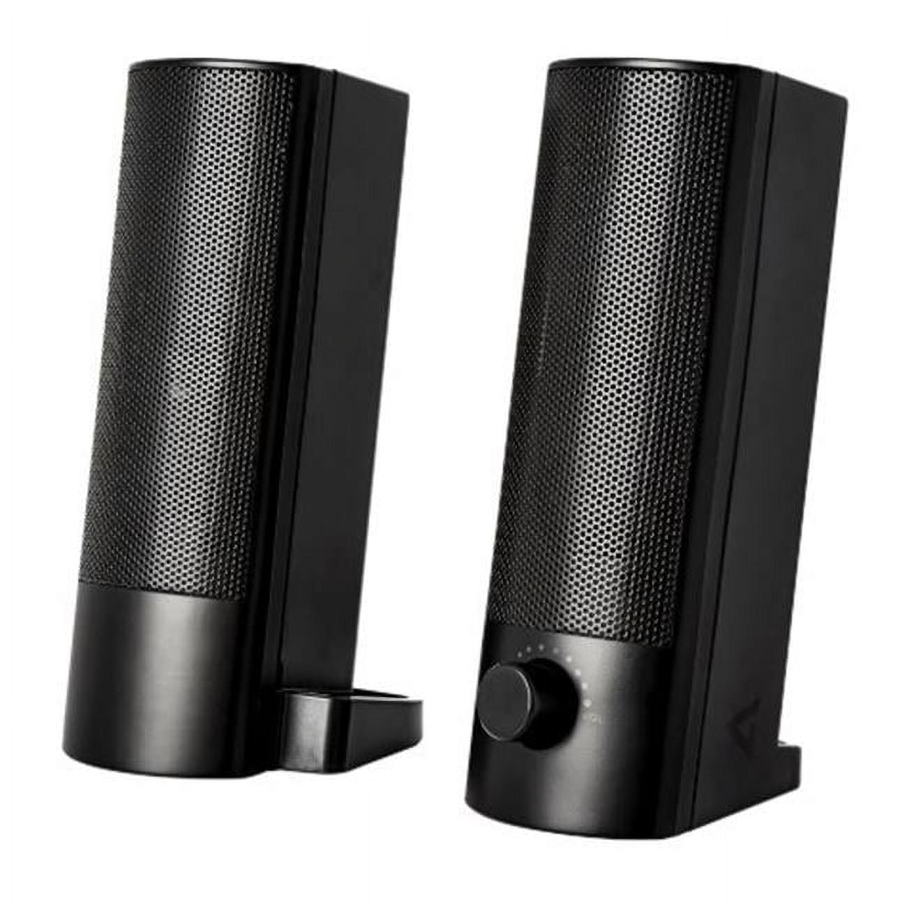 2.0 Stereo USB 5W RMS Soundbar Set with Volume Control, Black - Walmart.com