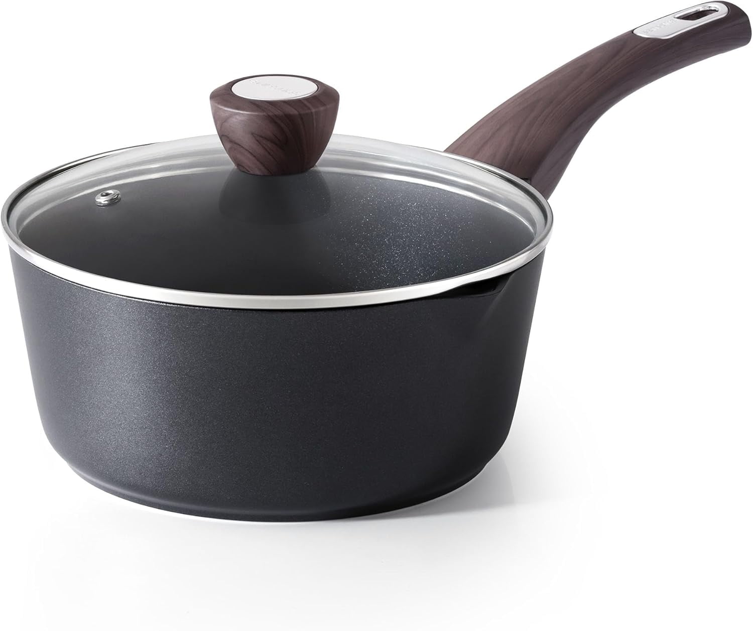 Quart Ceramic Sauce Pan Sets with Lid, Cooking Pots Set, Nonstick ...