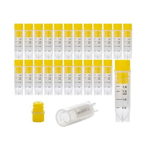 2.0 ml Cryogenic Vials Tubes, Internal Thread Cryovial, Side-Coded Lab ...