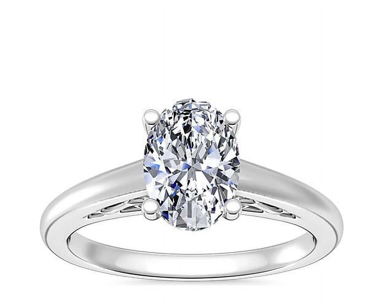 2.00 Carat Oval Cut IGI Certified Lab Grown Diamond Solitaire Fine ...