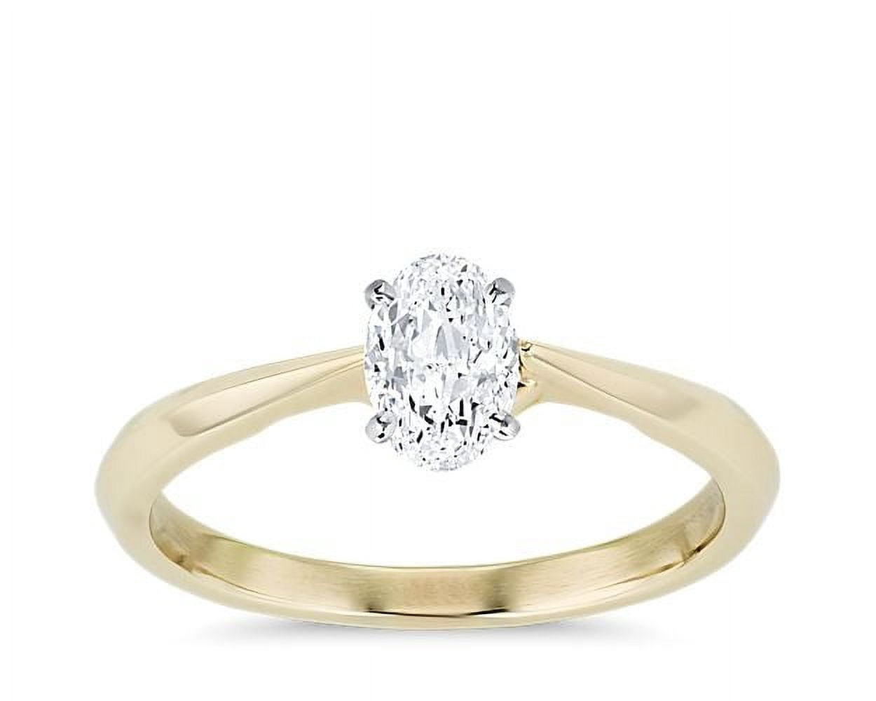 2.00 Carat Oval Cut Moissanite Diamond Beautiful Solitaire Bridal Ring ...