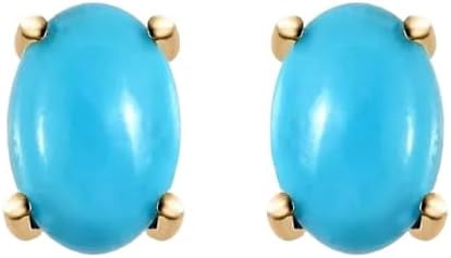 2.00 Carat Oval Cut Simulated Blue Turquoise 4 Prong Solitaire Push ...