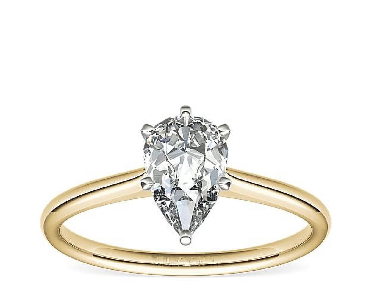 2.00 Carat Pear Cut Moissanite Diamond Sparkle Engagement Ring for ...