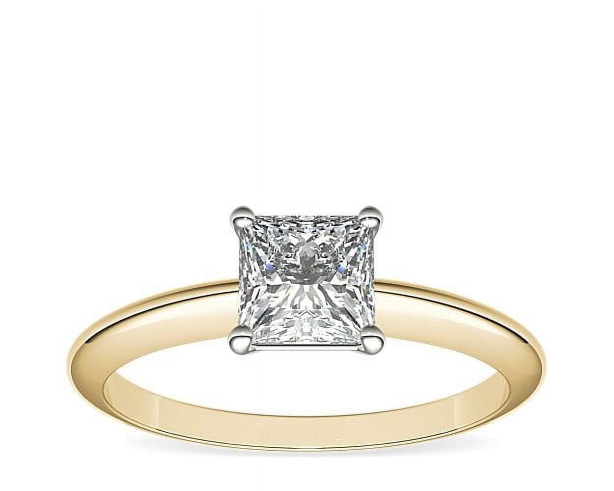 2.00 Carat Princess Cut Moissanite Diamond Sparkle Proposal Ring for ...