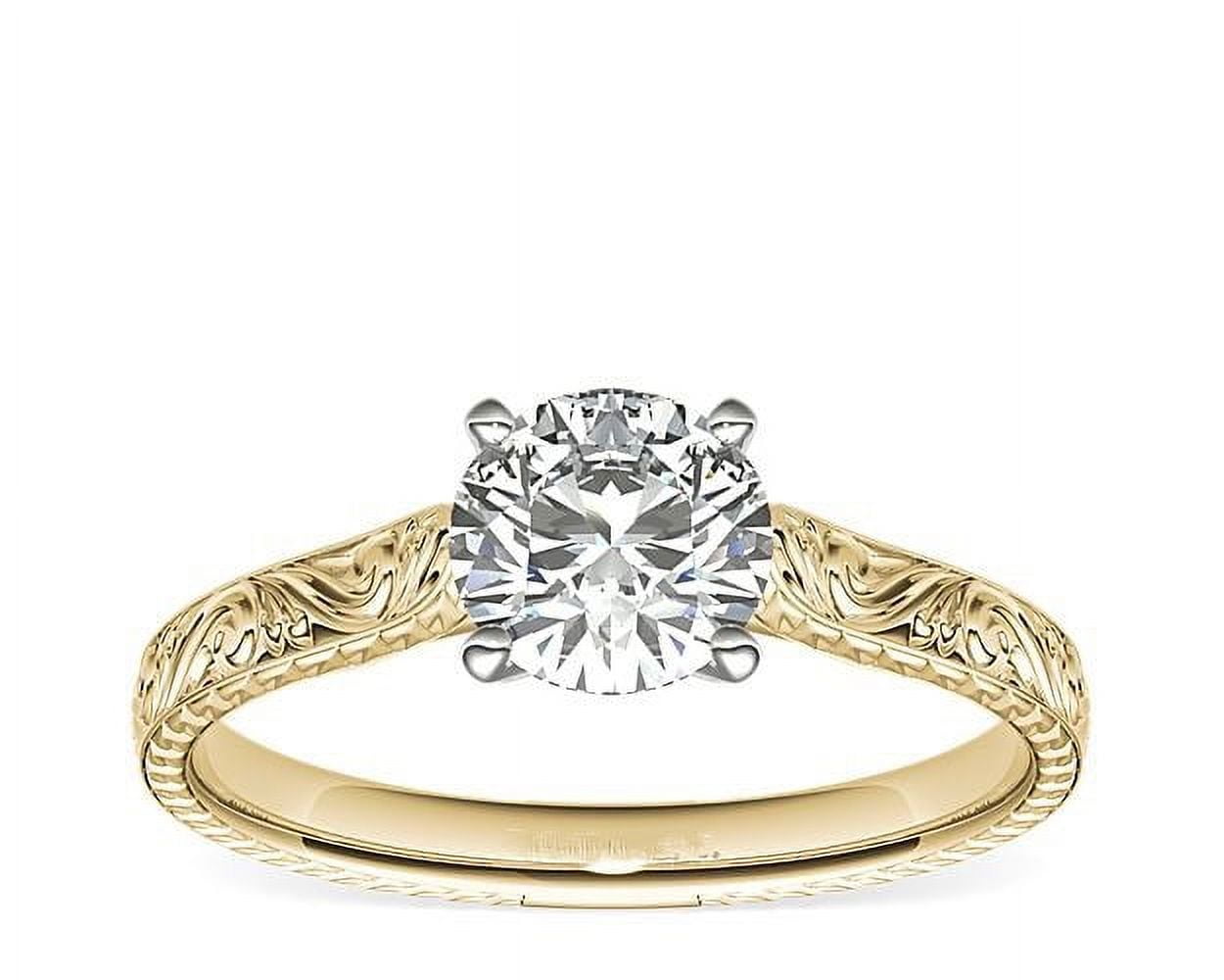 2.00 Ct Brilliant Round Cut Moissanite Beautiful Engagement Ring for ...