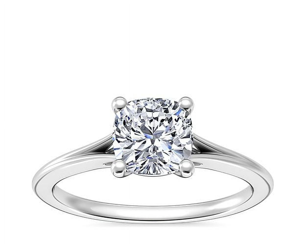 2.00 Ct Cushion Cut Natural Diamond Unique Solitiare Wedding Ring for ...