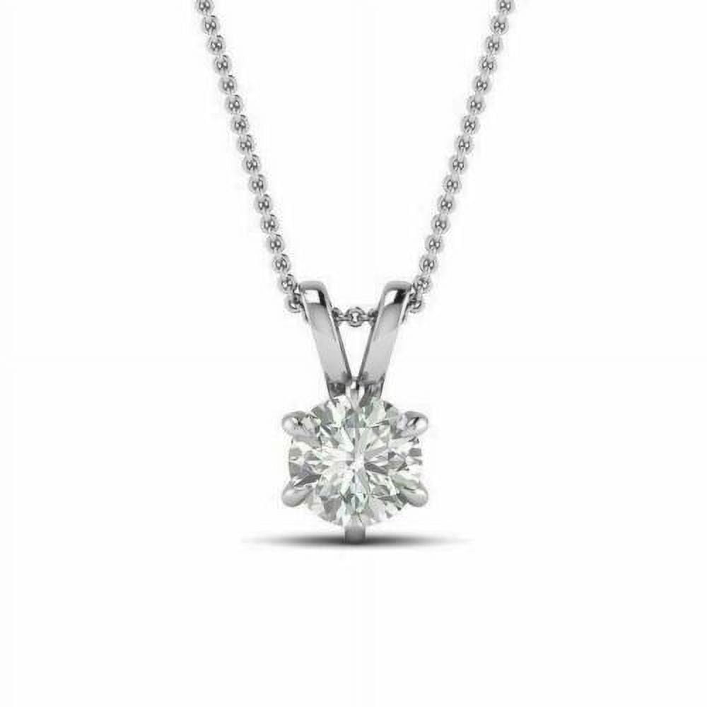 2.00 Ct Diamond Round Solitaire Awesome Pendent 14K Real White Gold ...
