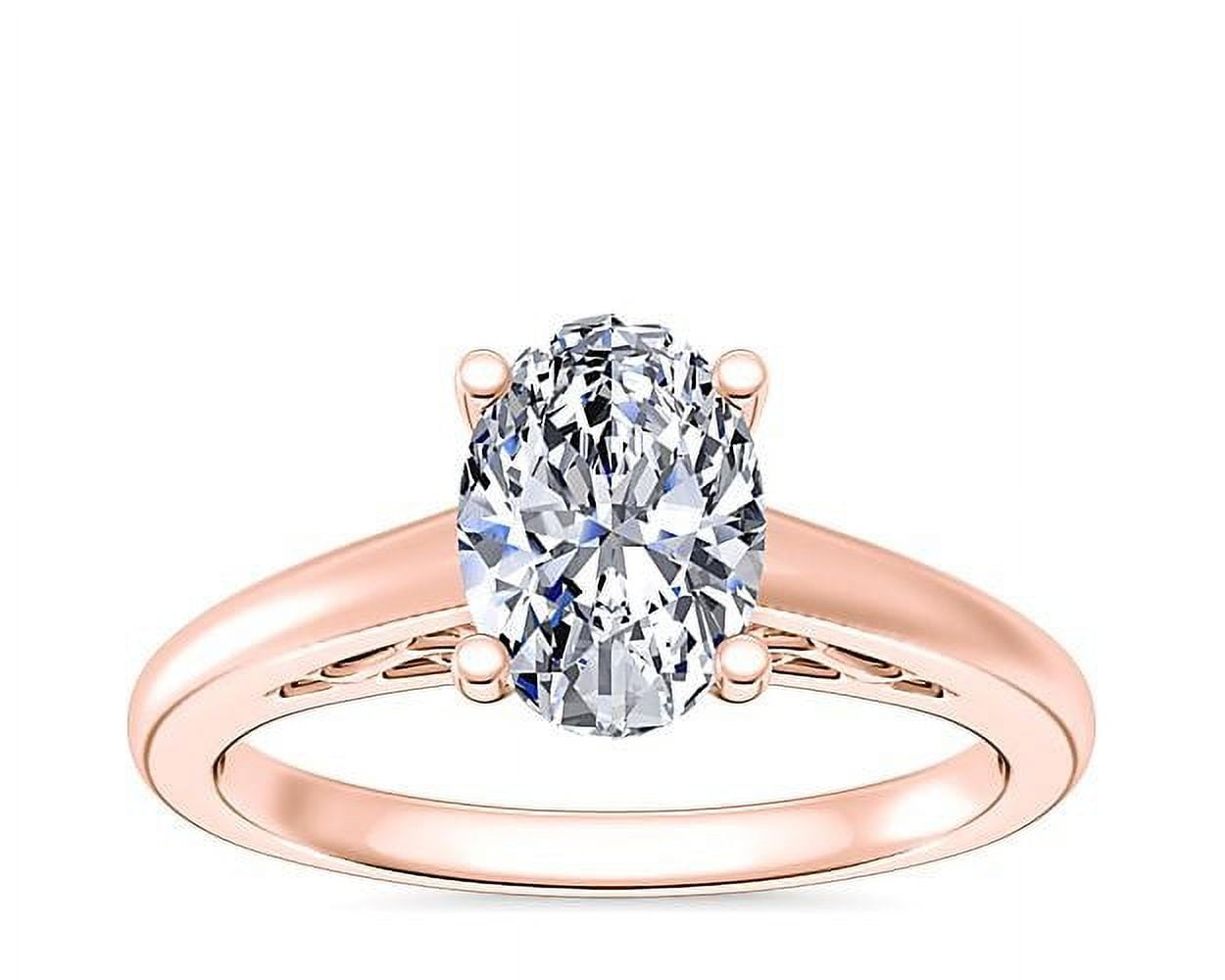 2.00 Ct Oval Cut Moissanite Wonderful Wedding Ring for Women Solid 18K ...