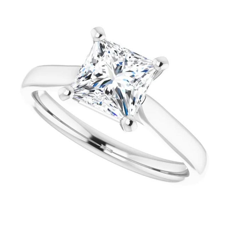 14 K Gold Double-Layer Square Diamond Princess Ring - Walmart.com