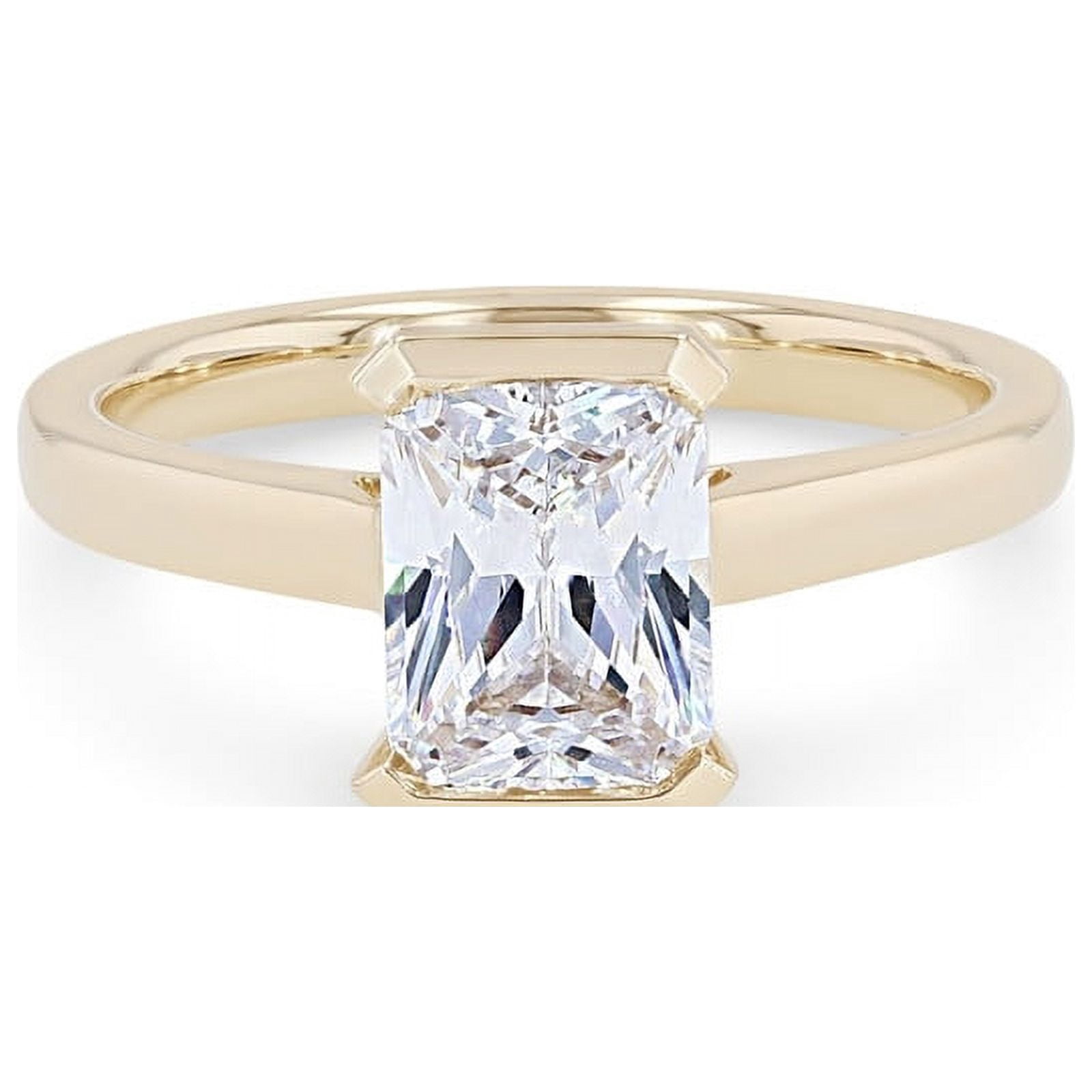 2.00 Ct Radiant Cut Moissanite Wonderful Wedding Ring for Women Solid ...