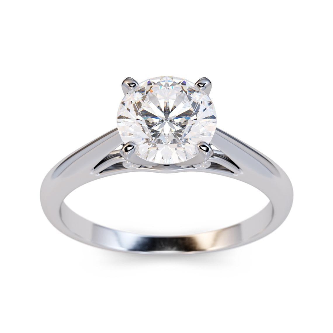 Diamond-Capitals 2.00 Ct Round Diamond Engagement Wedding Band for ...