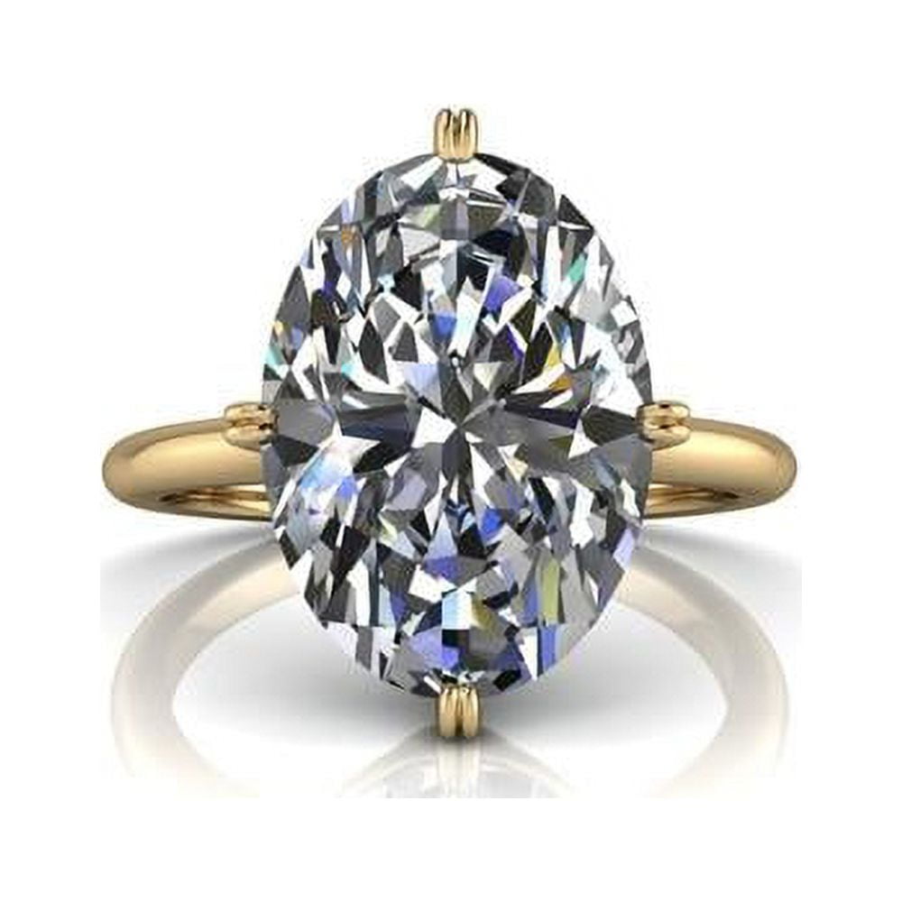 2.00 Ct Stunning Solitaire Oval Shaped Diamond Engagement Rings for her ...