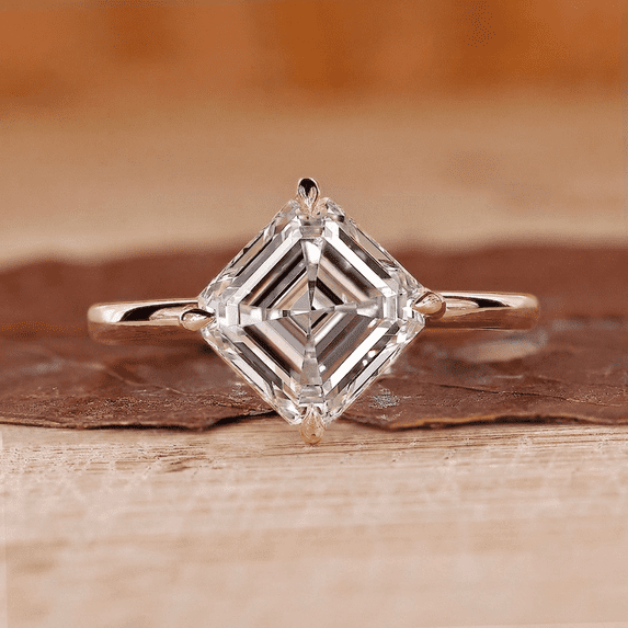 2.00 tcw Asscher Cut Luxurious IGI Certified Lab Grown Diamond ...