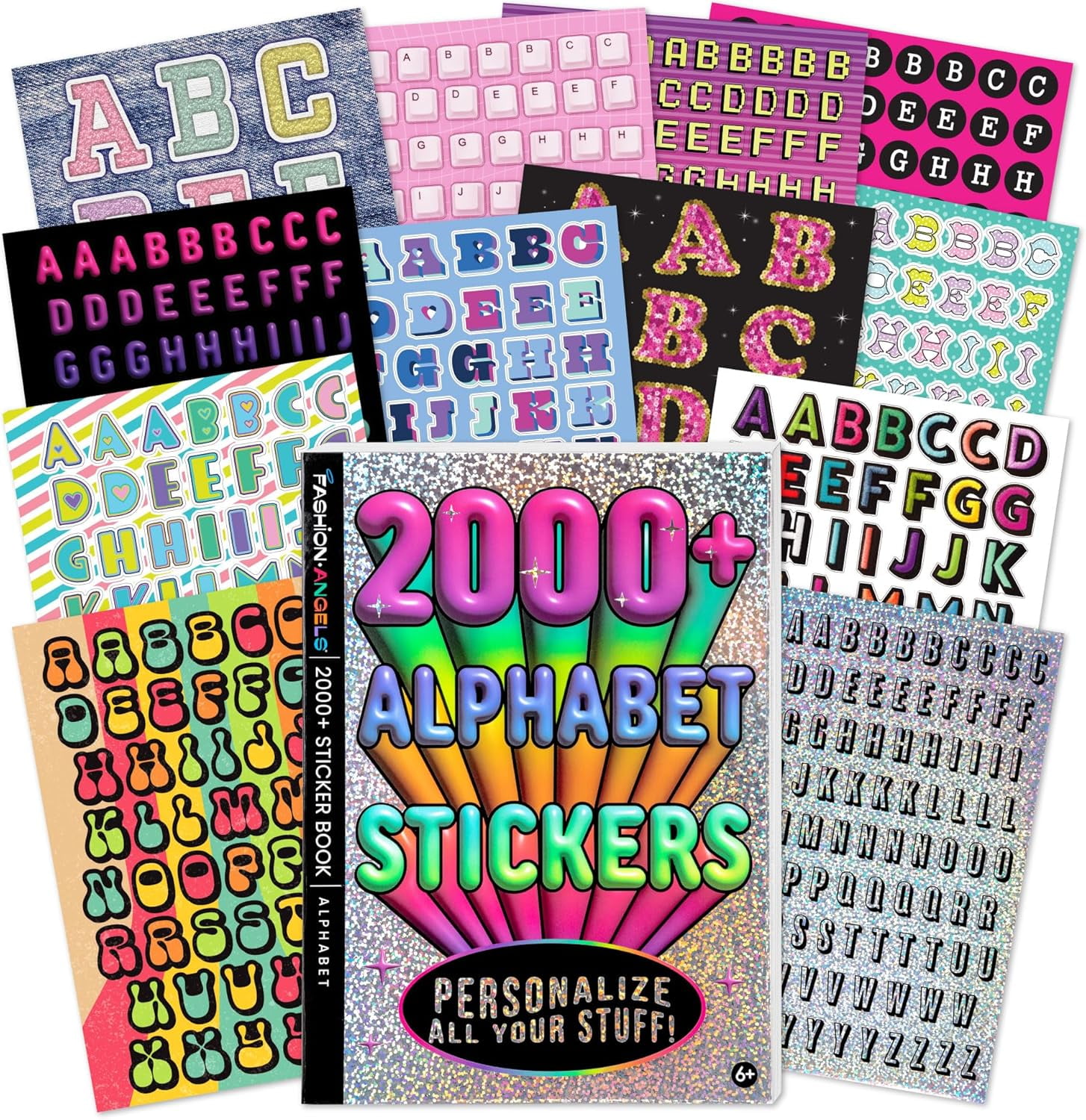 2,000+ Alphabet Sticker Book, Includes Fun & Colorful Craft Letter ...