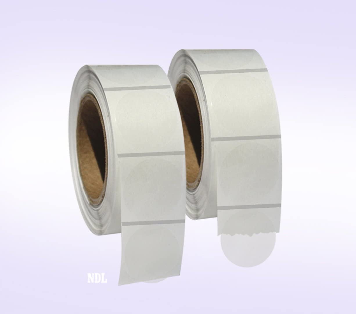 2,000 Clear Retail Package Seals 1" Inch Round Circle Wafer Stickers ...