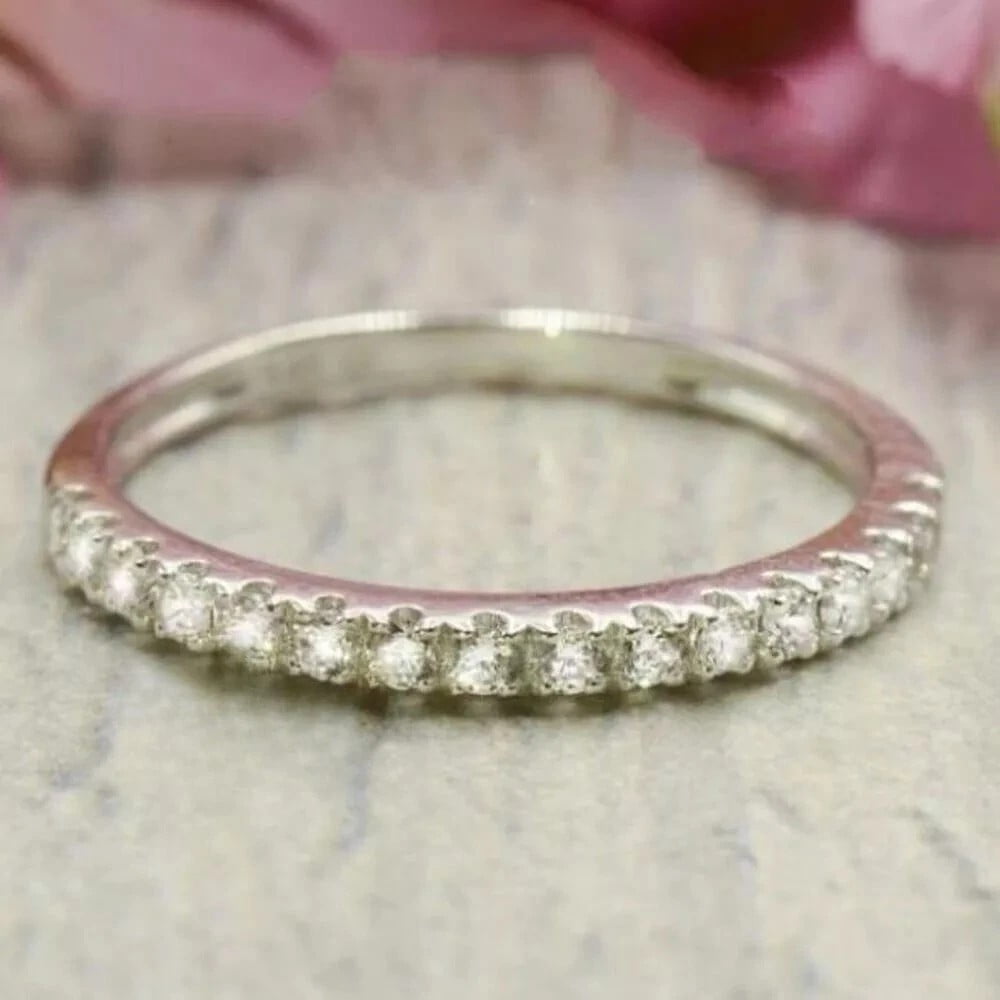 2.00Ct Diamond Round Cut 14K White Gold Plated Lab Created Women's ...