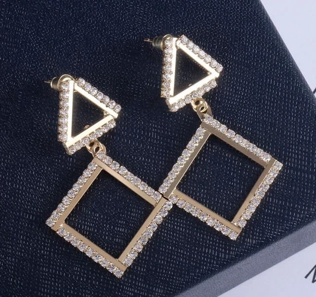 2.00Ct Round Cut Lab Created Diamond Women's Drop Dangle Earrings 14K ...