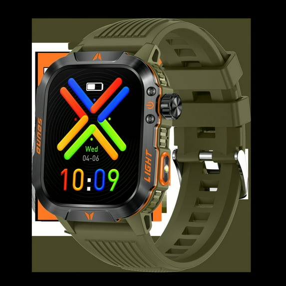 2.01 Inch HD Sports Smart Watch, IP68 Waterproof, Wireless Calling, LED ...