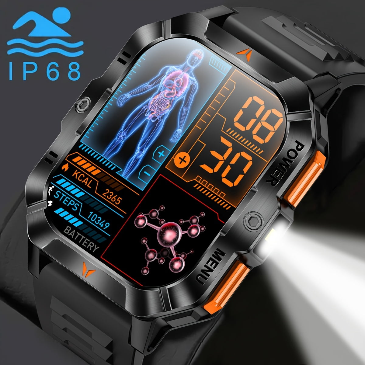 2.01" Wireless Calling Smartwatch, Answer & Hang Up, 430mAh, Fitness ...