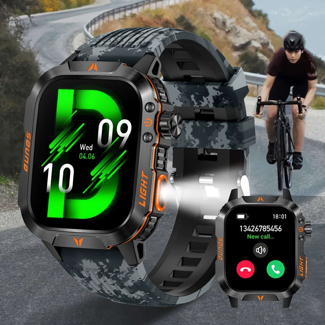 2.01-inch Sports Smartwatch with LED Flashlight (making And Answering ...