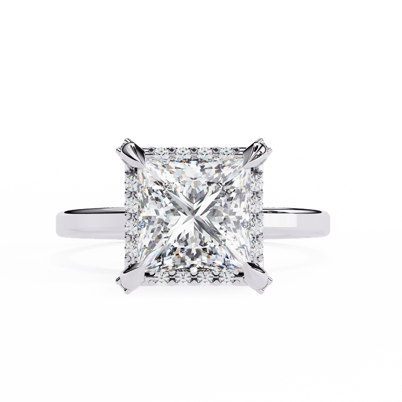 2.03 CT Princess Cut IGI Certified Lab Created Diamond 4 Prong With ...