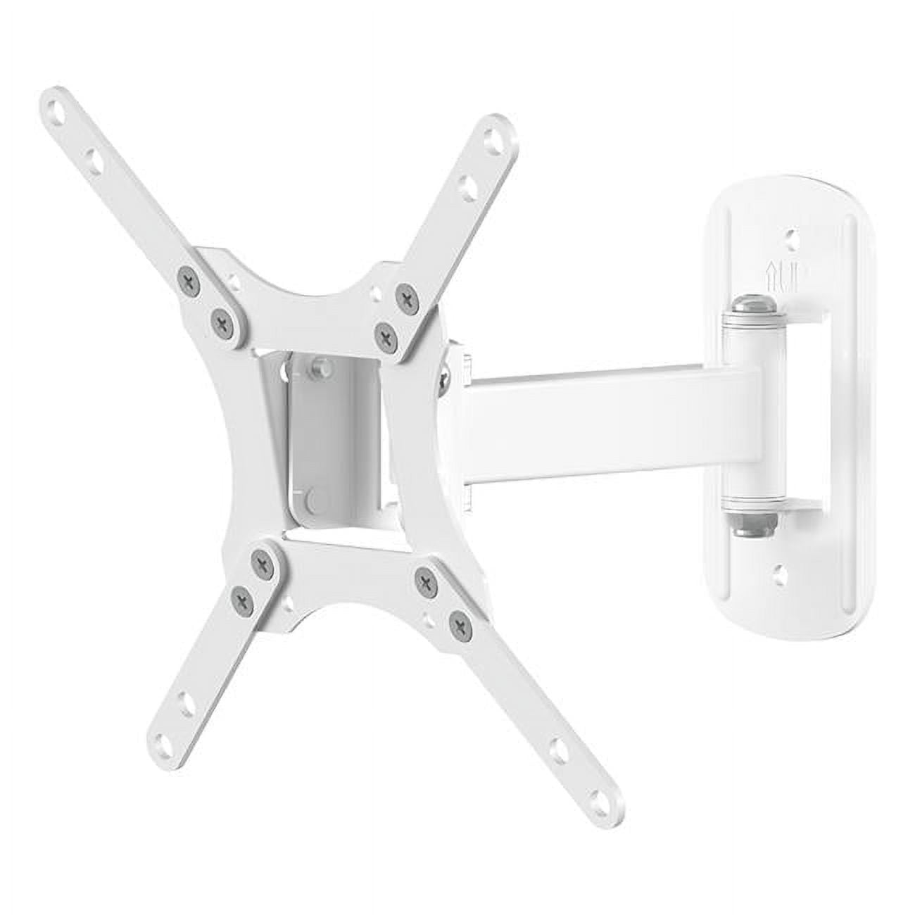 2.09 in. Single Head Extendable Tilt & Turn Monitor Wall Mount - White ...