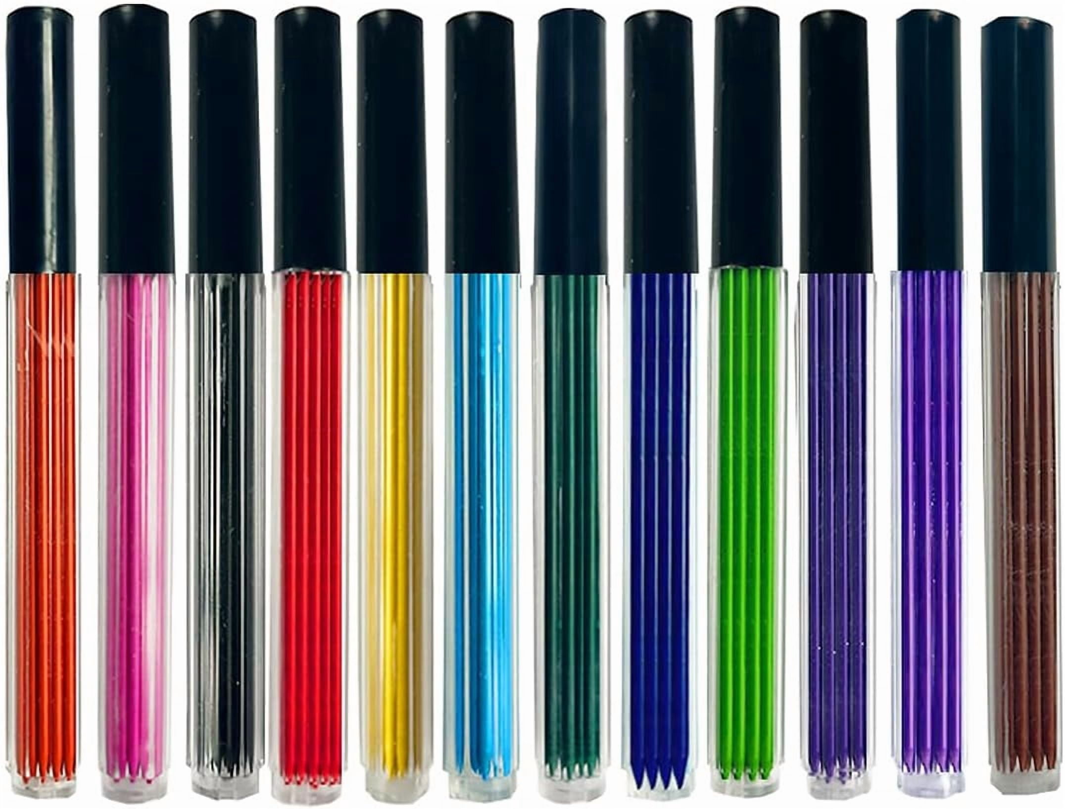 2.0mm 96 pieces 12 Color Pencil Leads, Lead Filled Art Sketching ...