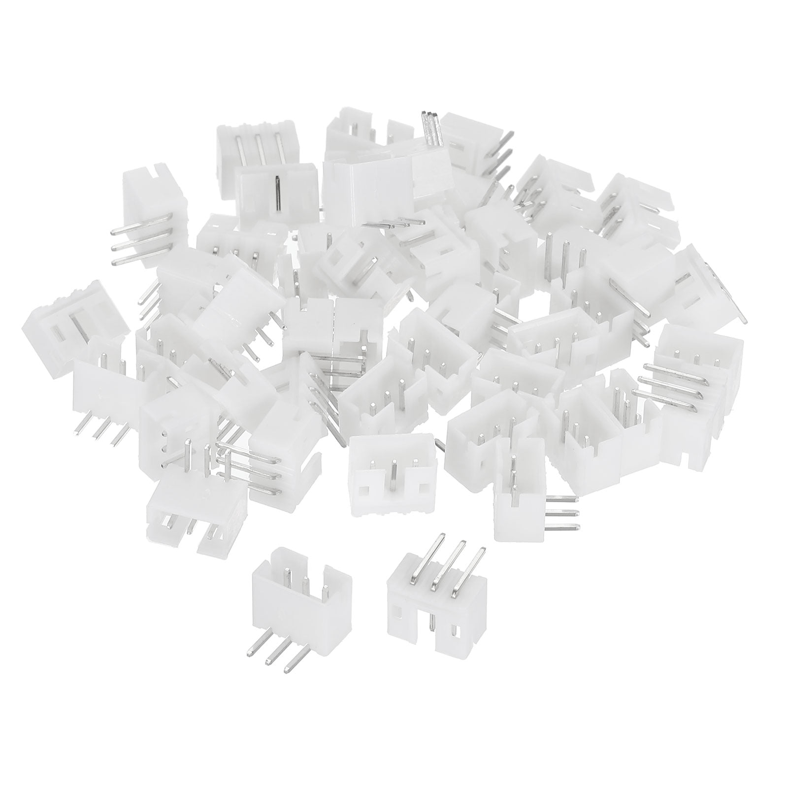 2.0mm Connector 3 Pin Male Adapter Right Angle Pin Header White Socket ...