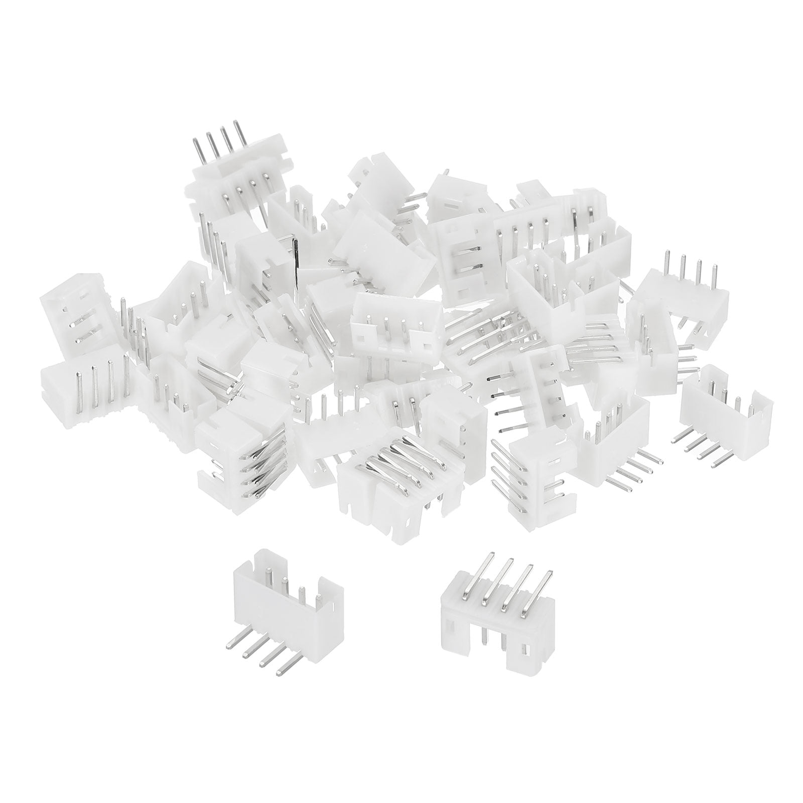 2.0mm Connector 4 Pin Male Adapter Right Angle Pin Header White Socket ...