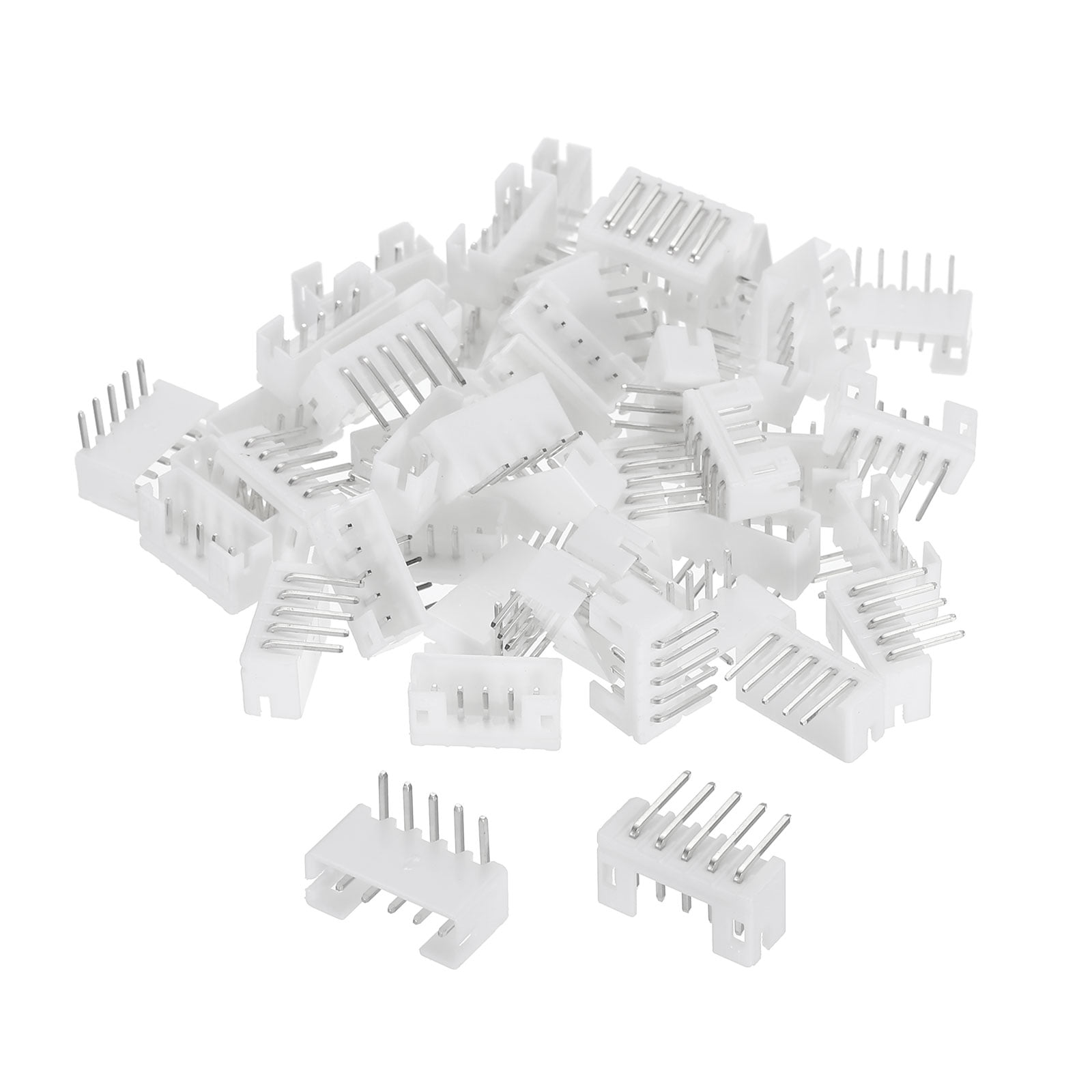2.0mm Connector 5 Pin Male Adapter Right Angle Pin Header White Socket ...