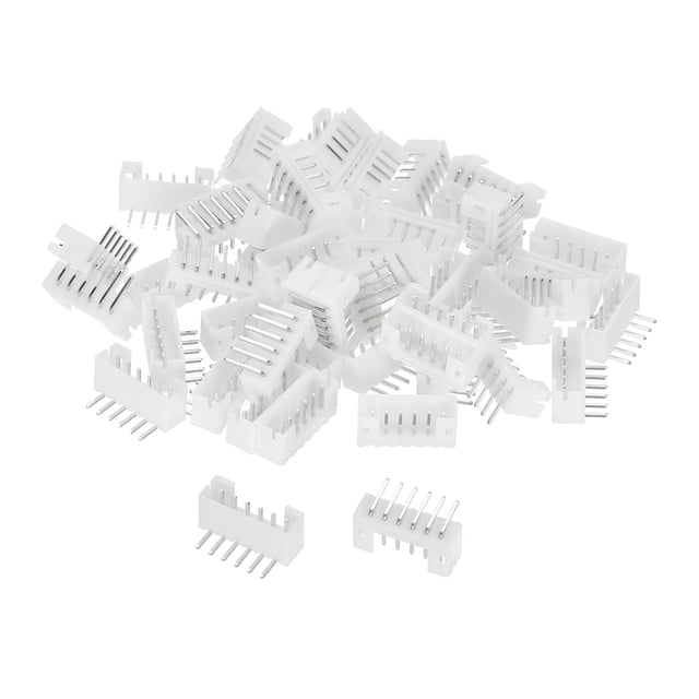2.0mm Connector 6 Pin Male Adapter Right Angle Pin Header White Socket ...