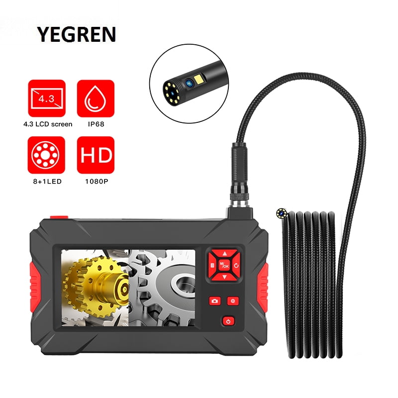 2.0mp industrial endoscope 4.3 in hd display borescope camera ...