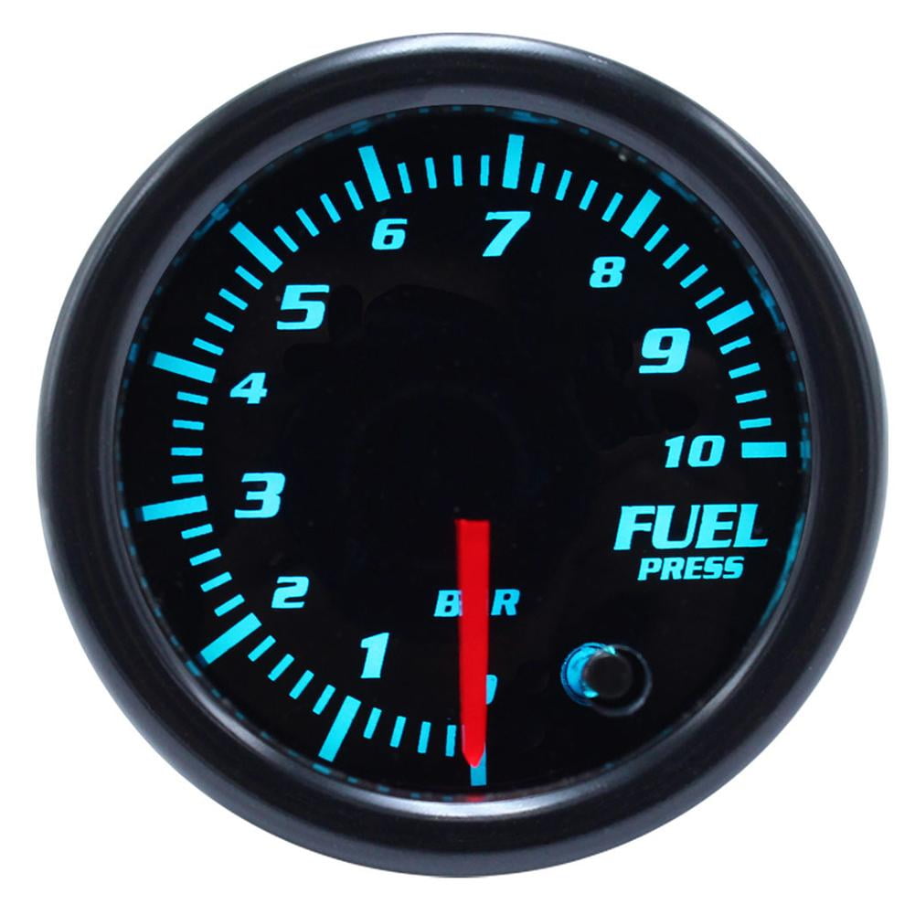 2-1/16" 52mm 7 Color LED Digital Fuel Prure Gauge Sensor 0-140 D9Y9 ...
