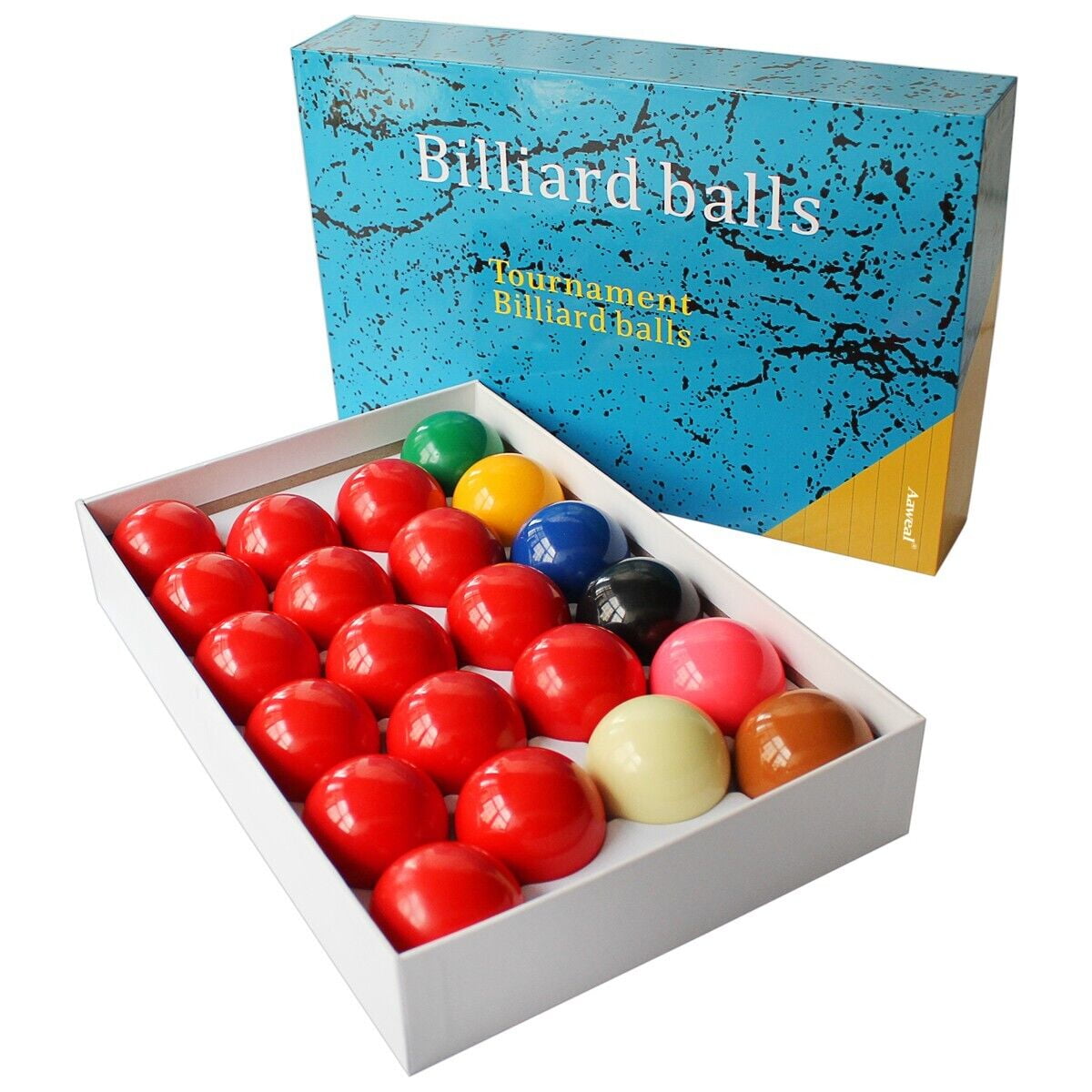 2-1/16" Snooker Ball Complete Set - 22 Piece Pool Ball For Billiard ...