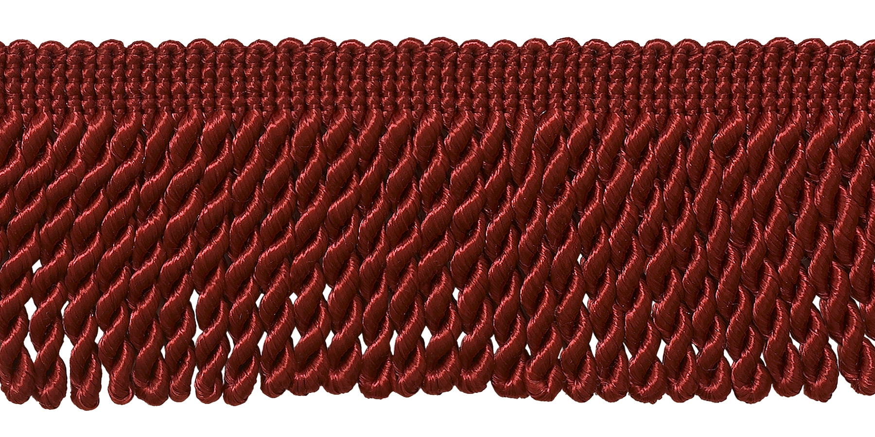 2 1/2" (6cm) Bullion Fringe Trim # EF25,, Cherry Red #E13 (Dark Crimson ...